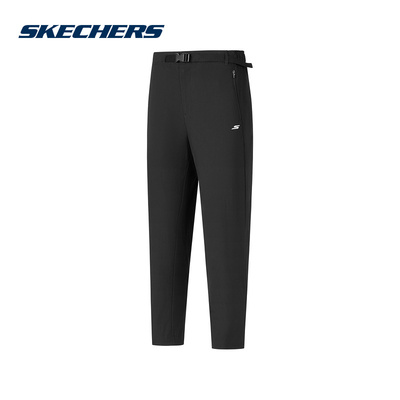 Skechers斯凯奇2025夏女九分裤舒适运动长裤休闲裤 P225W199/0018