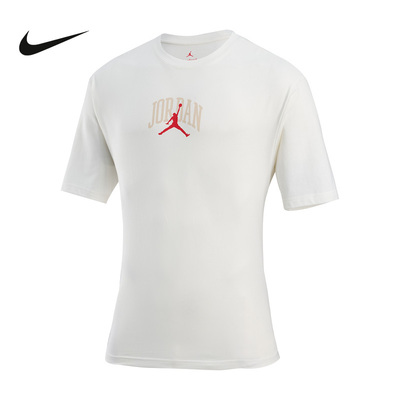 NIKE耐克男短袖夏Jordan图案印花宽松透气篮球运动T恤IX4991-133