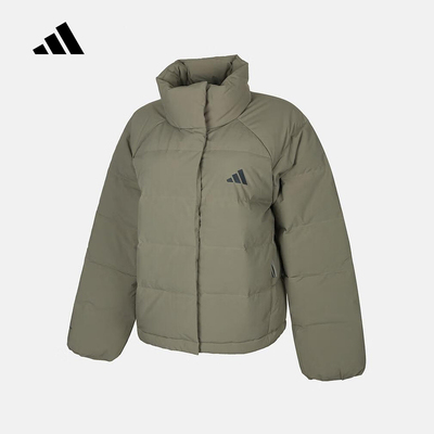 adidas阿迪达斯秋季新款保暖宽松面包服外套女子短羽绒服 KH3975