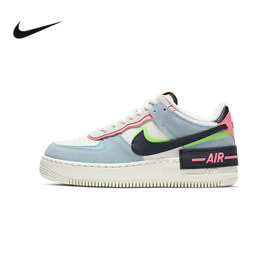 Nike耐克女鞋AF1空军一号解构双钩运动鞋休闲鞋板鞋CU8591-101