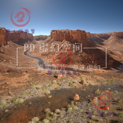 UE4虚幻4峡谷景观环境地形Canyon Landscape - A
