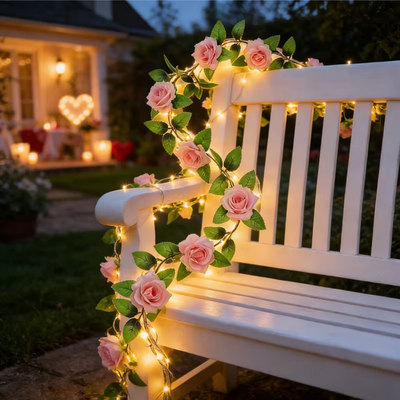 Outdoor Waterproof Decorative Copper Wire Lamp Courtyard Rai