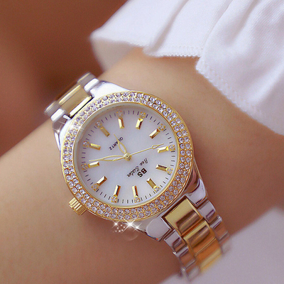 2025 Ladies Wrist Watches Dress Gold Watch Women Crystal