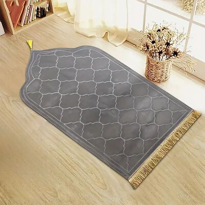 Thick Prayer Rug Prayer Mat with Tassels Turkish Irregular A