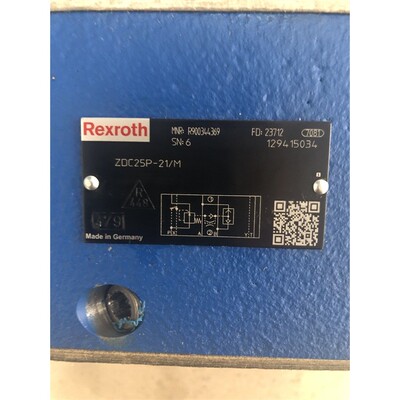ZDC25P-21/M R900344369力士乐压力补偿器德国工业原装正品包邮