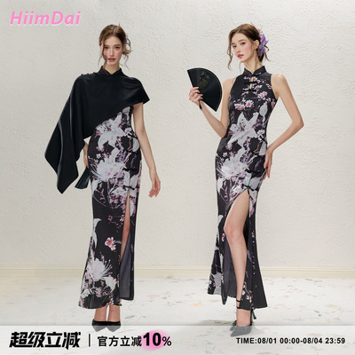 HiimDai新中式辣妹侧开叉旗袍裙
