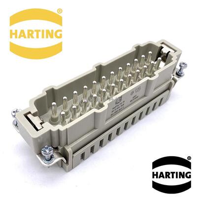 HARTING哈丁重载连接器 09330242616 24针公芯弹片 HAN-24-ES-M