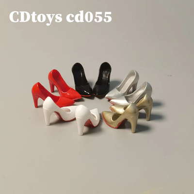 现货cdtoys CD055 1/12女兵人尖头高跟鞋模型适合1：12 TBL女素体
