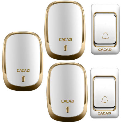 卡佳斯（CACAZI无线门铃家居智能家用二拖三远距离老人呼叫器交流