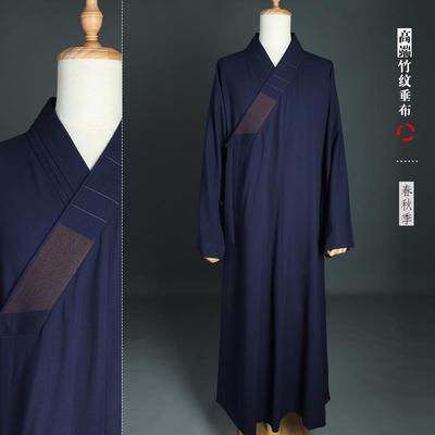 新款秋季新款竹纹垂布僧服大褂长褂僧侣服四季短褂小褂出家人僧衣