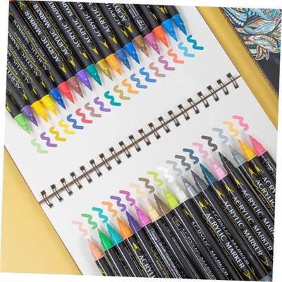 acrylic painter marker丙烯马克笔双头水性软头不透色叠色