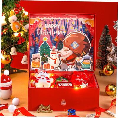christmas gift wrap box bag present packaging圣诞礼物盒立体