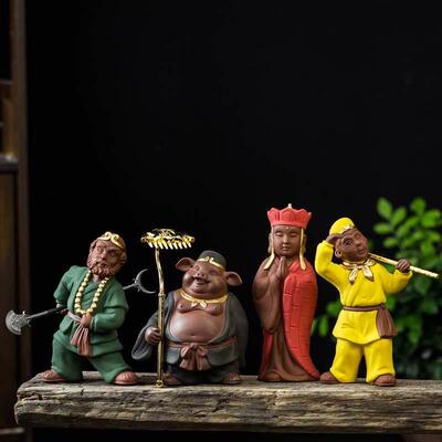 西游记唐僧沙和尚猪八戒齐天大圣孙悟空白龙马摆件一套客厅装饰品