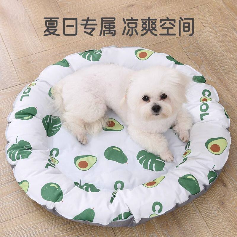 冰垫宠物夏季圆形冰窝狗狗凉席垫方形猫咪睡觉降温解暑垫子冰丝席
