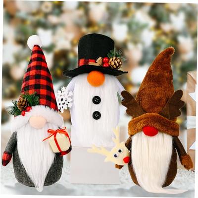 faroot Christmas Decorations Faceless Santa Clause Doll