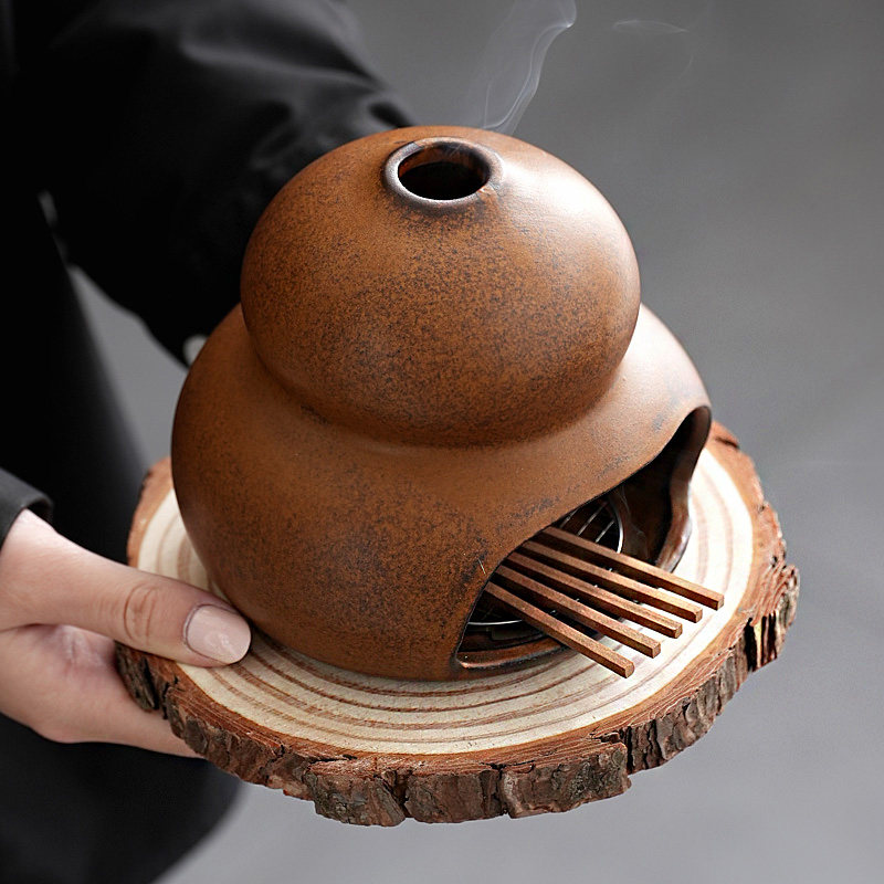 跨境陶瓷香炉圣木托盘架Palo Santo holder圣木燃烧盘托盘圣秘鲁