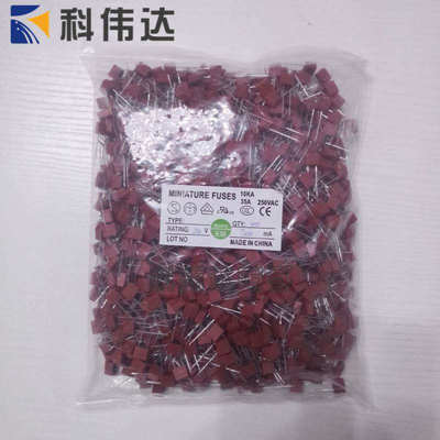 392 方形保险丝 250V T3.15A 3150MA 散装全新现货 红色