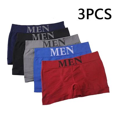 3Pcs/Lot Men's Panties Underwear Boxers Breathable Man Boxer