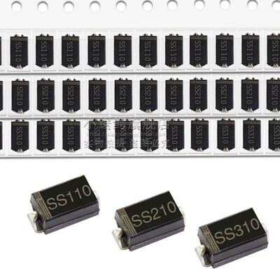 贴片肖特基二极管 SS110/210/310 SR1100/2100/3100 SMA DO-214AC