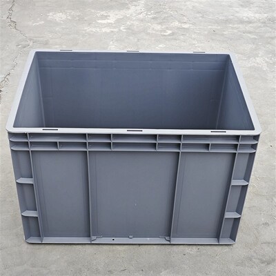 大号塑料箱4640灰色物流箱周转箱600*400*400加高汽配塑料箱