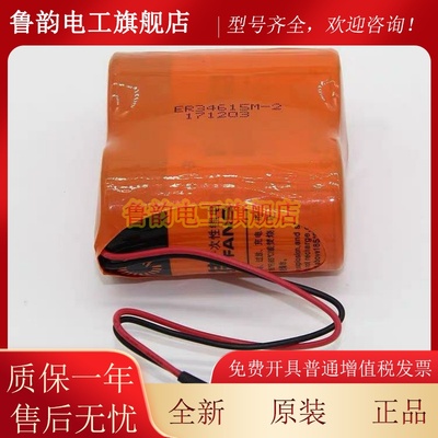 孚安特3.6V锂电池ER34615M电流量计量表 远表水表2节组合 1号