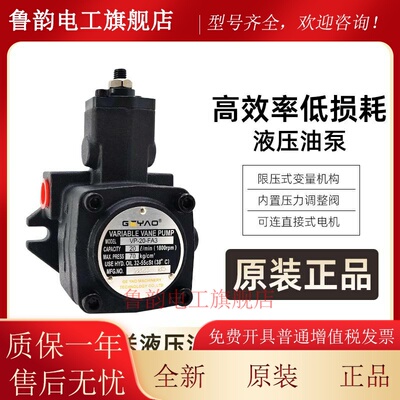 格耀GEYAO油泵VP-20-FA3/VP-12/VP-15/VP-30/VP-40-FA3变量叶片泵