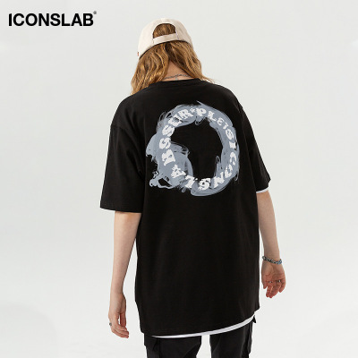 翌舟同款Iconslab烟雾短袖