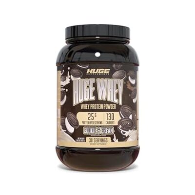 Huge Supplements Whey Protein Concentrate Powder， 25g Pro