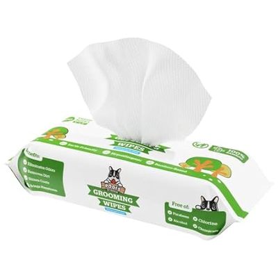 Pogi's Dog Grooming Wipes - 100 Dog Wipes for Cleaning an