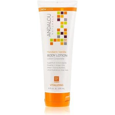 Andalou Naturals Body Lotion Ounce， Mandarin Vanilla Vita