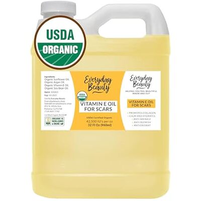 Organic Vitamin E Oil Bulk - 32oz USDA Certified 100% All