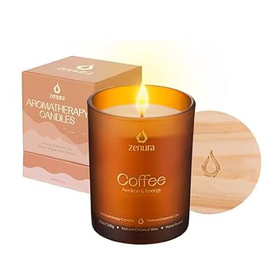 Aromatherapy Coffee Scented Candles Indoor， Natural Cocon