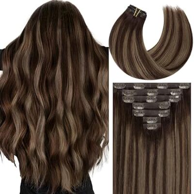 Caliee Seamless Hair Extensions Human Hair 20Inch Technol