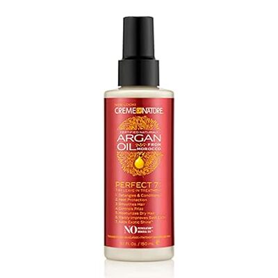 Creme of Nature， Argan Oil for Hair， Perfect 7-in-1 Leave
