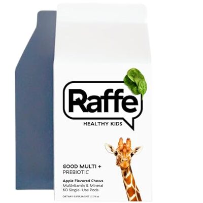 Raffe Kids Vitamins with Prebiotics - Sugar-Free Chewable