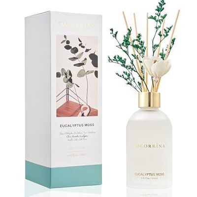 COCORRíNA Reed Diffuser - Eucalyptus Moss 6.76 oz Flower