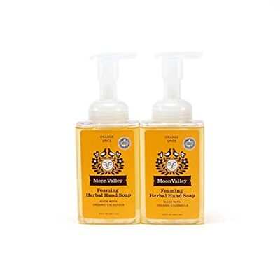 Moon Valley Herbal Foaming Hand Soap， Orange Spice Two Pa