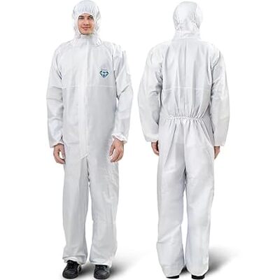Medtecs Hazmat Suits - 6 Sizes Options Disposable Coveral