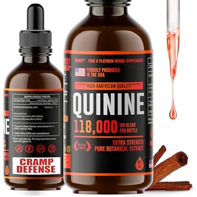HERBIFY Quinine Tincture - Quinine Liquid Extract for Hea