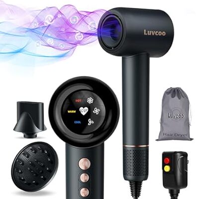 Hair Dryer，Low Noise Home Diffuser Hair Dryer，Ionic Blow