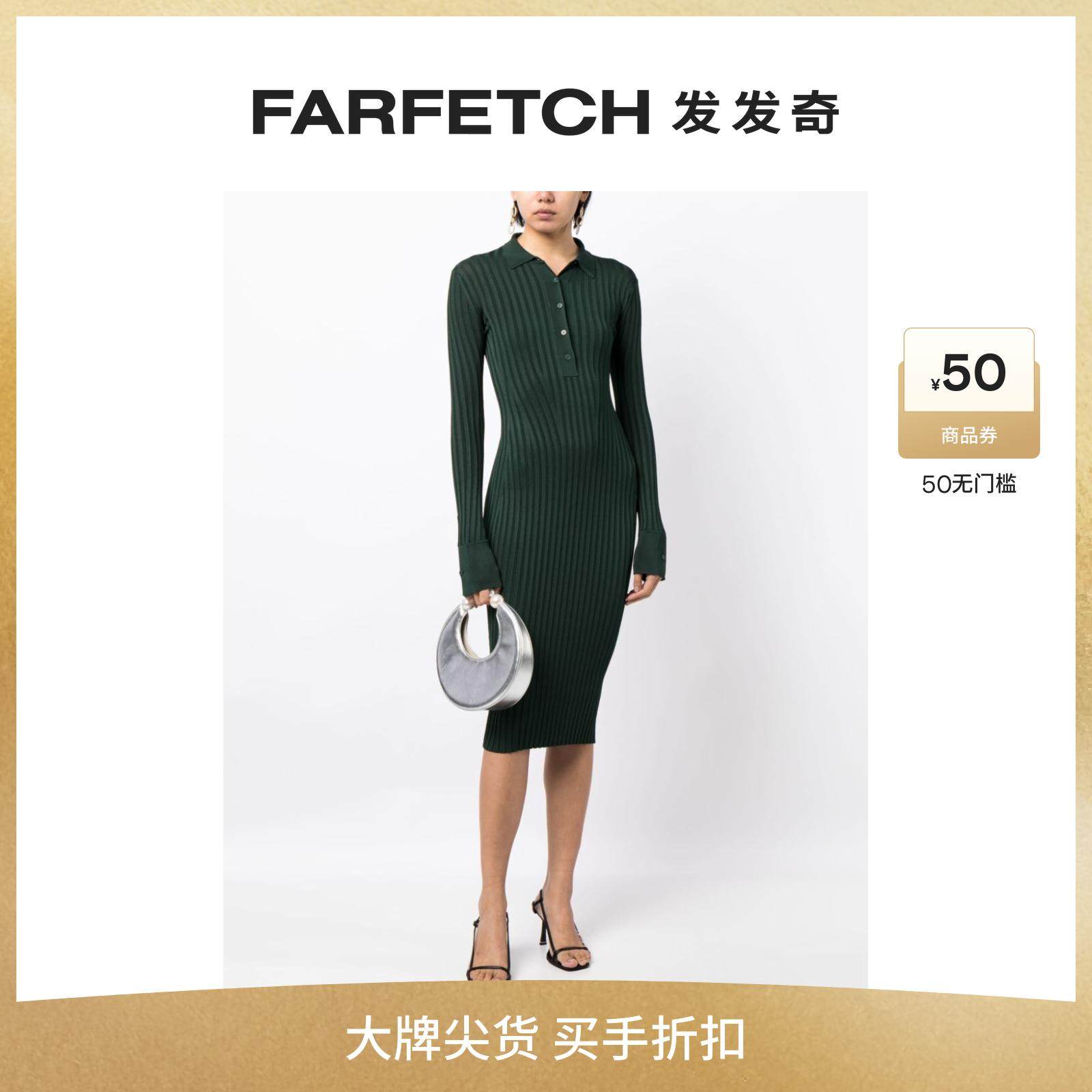 [Final Sale]Galvan女士Rhea罗纹中长连衣裙FARFETCH发发奇_虎窝淘