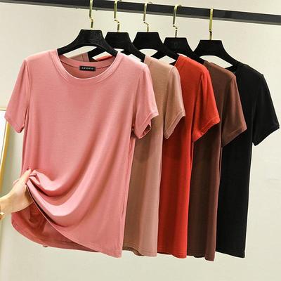top casual large-size loose style thin shirt bottoming