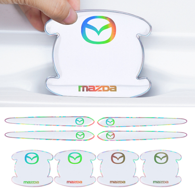 适用马自达568CX3CX4CX5车门把手防刮贴昂克赛拉阿特兹门碗保护膜