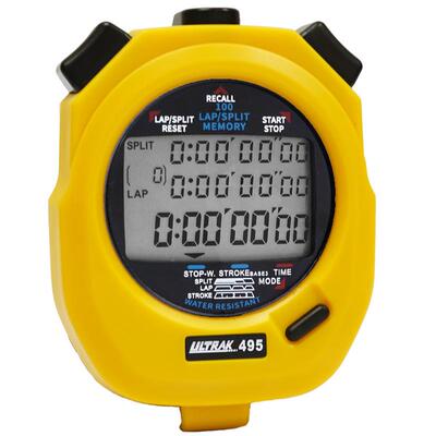 电子秒表D45定尔志DT495A奥A赛克9100道排显示计时器T田径训练