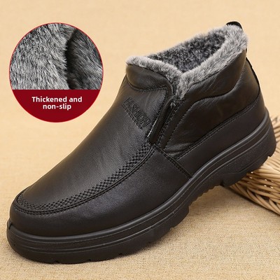 冬季老北京布鞋男式棉起绒