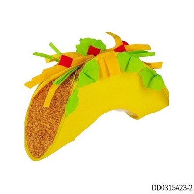 墨西哥嘉年华派对儿童道具头饰装扮装饰taco薯条披萨饼帽子