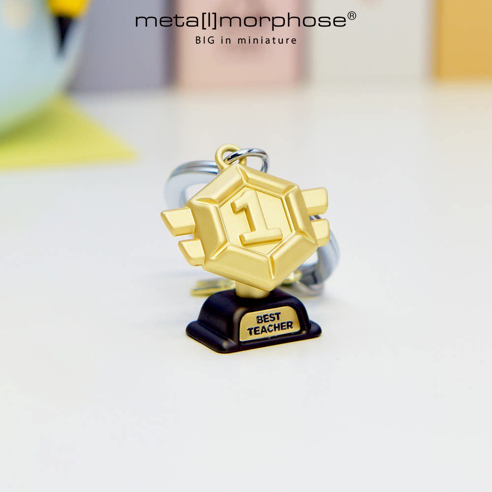 好老师奖杯钥匙扣 比利时metalmorphose感恩老师系列创意礼物