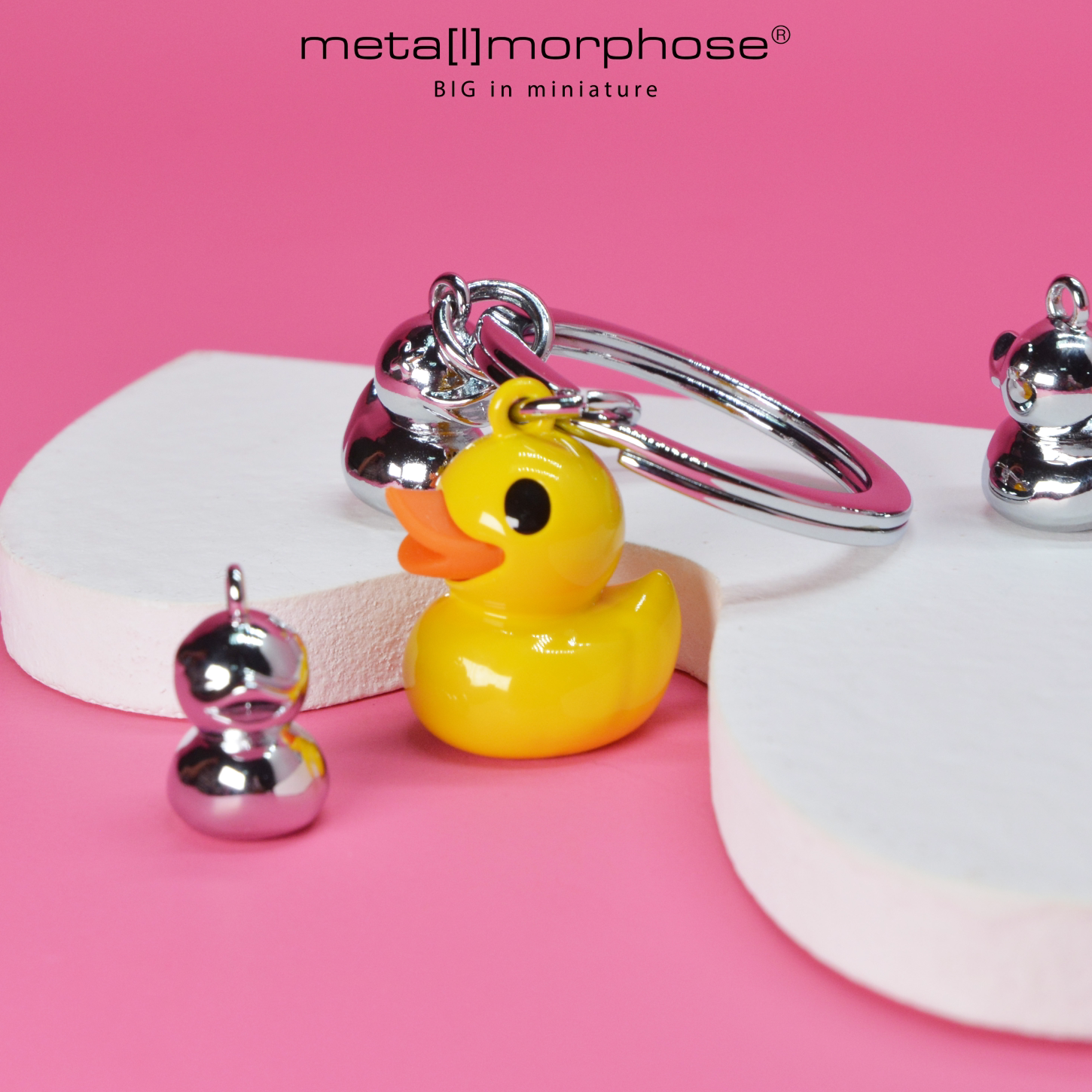 比利时metalmorphose萌鸭钥匙扣包包挂件文创可爱精致创意生日礼