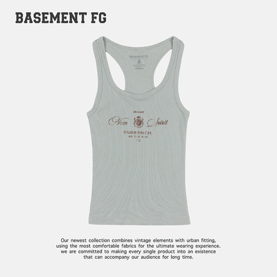 BASEMENT FG美式复古简约百搭休闲修身背心吊带女251010290096