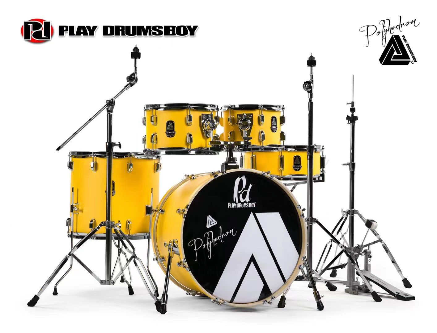 PLAYDRUMBOY 5鼓套装PD多面体架子鼓爵士鼓成人儿童小尺寸架子鼓